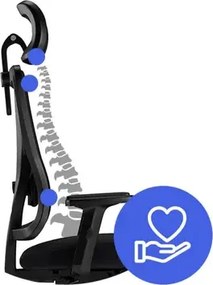 SENSE7 Tone černá / Kancelářské ergonomické křeslo / nosnost 130 kg