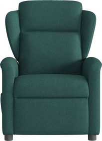 Elektrické masážní polohovací křeslo tmavě zelené textil 3303130