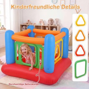 Costway Nafukovací skákací hrad 3 v 1 hrací hrad míčové – 160 × 160 × 125 cm
