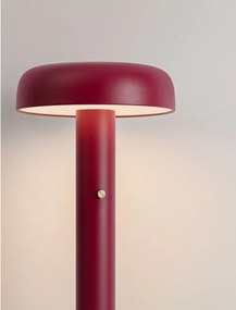 Vínová kovová LED stmívatelná stojací lampa (výška 142 cm) Noelia – Nova Luce