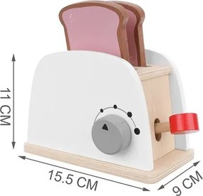 Dřevěný toustovač pro malé kuchaře