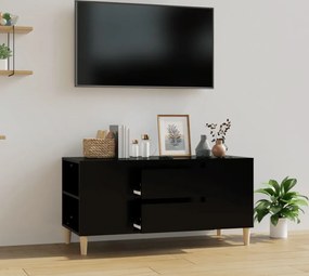 vidaXL TV skříňka 102x44,5x50 cm kompozitní dřevo [819602] Barva: Černá