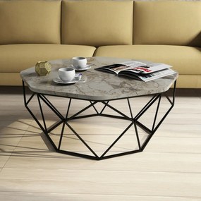 Konferenční stolek Diamond White Marble