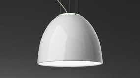 Artemide A242100 Nur Gloss Halo White , závěsné svítidlo v bílém lesku, 1x205W E27, prům. 55cm