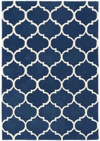 Modrý  koberec Swans Ogee Blue Rozměry: 160x230 cm