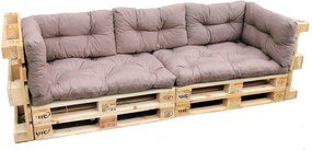 Šedý polstr na paletový nábytek K43, 120x40 cm
