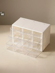 Sinsay - Úložná krabička s přihrádkami - bílá