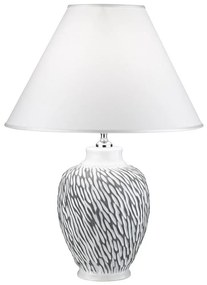 Kolarz | Kolarz A1340.71.Gr - Stolní lampa CHIARA 1xE27/100W/230V bílá/šedá pr. 40 cm | KL0115