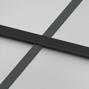 Posuvné dveře s kováním 90x205 cm ESG sklo a hliník 3332920