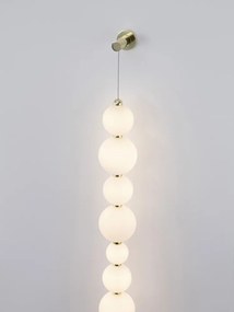 Bílé/ve zlaté barvě kovové LED stmívatelné nástěnné svítidlo Perla – Nova Luce