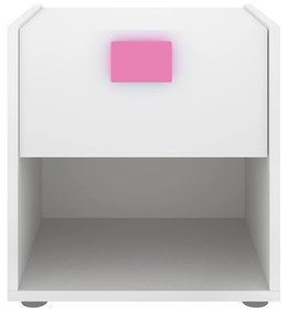 Aldo Dětský noční stolek Chic white-pink