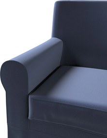 Potah na křeslo IKEA Ektorp Jennylund barva tmavě modrá látka sametová
