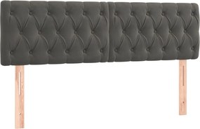 Box spring postel s matrací tmavě šedá 140x200 cm samet 3141486