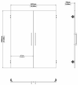 Tvilum Knihovna Office kombinace 80400/206 bílá/dub sonoma