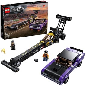 Lego stavebnice lego speed champions 76904 mopar dodge//srt top fuel dragster a 1970 dodge challenger t/a