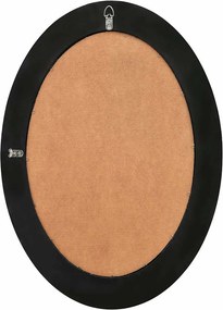Nástěnné zrcadlo barokní styl 50 x 70 cm černé 320355