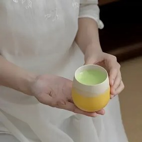 Goodwei Fuji Yellow / Sada keramických šálků / 4 ks / 200 ml