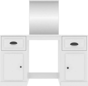 vidaXL Toaletní stolek se zrcadlem 130 x 50 x 132,5 cm [3185335] Barva: kouřový dub
