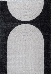 Kusový koberec Rangpur 65203 699 krémovo-černý Varianta: 200x290 cm