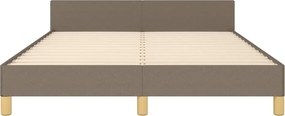 Rám postele bez matrace taupe 140 x 190 cm textil 3124891