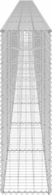 Gabionová zeď s víky pozinkovaná ocel 900 x 30 x 100 cm 147817
