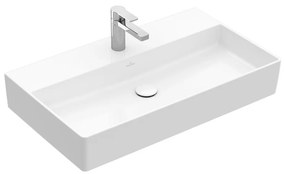 VILLEROY & BOCH Villeroy Boch MEMENTO 2.0: umyvadlo 800x470mm, broušené pro 1-otvorovou baterii, bílá Alpin, 4A228G01