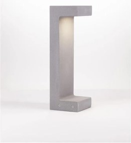 NV 9540213 Venkovní sloupkové svítidlo ARAN šedý beton skleněný difuzor LED 8W 3000K 120-230V IP65 - NOVA LUCE