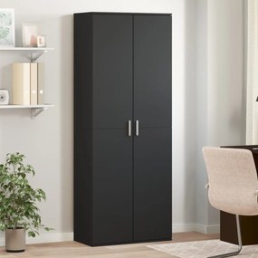Skříň highboard černá 70 x 35 x 180 cm kompozitní dřevo