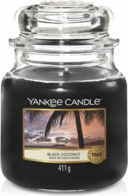 Yankee Candle Black Coconut svíčka střední velikosti