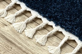 Dywany Łuszczów, Kusový koberec Berber 9000 navy, 80x150, modrá, obývací pokoj