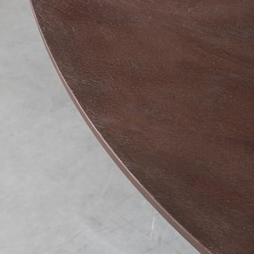 LABEL51 Jídelní stůl OLLY tmavě hnědý ⌀ 150 cm