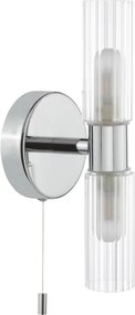 Där Lighting BOL0950 - Koupelnová nástěnná lampa BOLTON 2xG9/5W/230V IP44 chrom