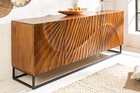 Designová komoda Shayla 177 cm přírodní mango - skladem