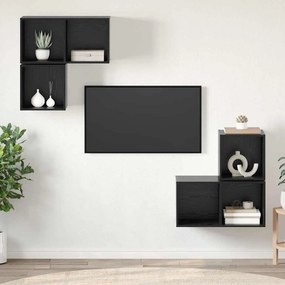 Sestava TV skříněk 4 ks Černý dub Kompozitní dřevo 3393289