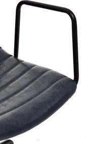 Tmavě šedá kancelářská židle z imitace kůže Forbes – Premier Housewares