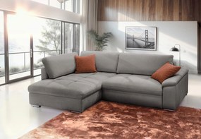 XXXLutz ROHOVÁ SEDAČKA, textil, šedohnědá MID.YOU - Sedací soupravy - 000694008004