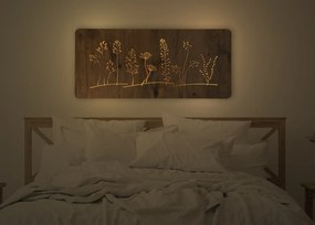 Li-Go "Louka" světelný obraz 230V 90x40 cm provedení povrchu: dub světlý