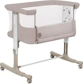 LIONELO Postýlka Aurora 3v1 Beige Cappuccino / Kovový rám / 4 kolečka