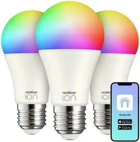 Niceboy ION SmartBulb RGB E27 12W 3ks / LED RGB / E27 / 12W / 1050 lm