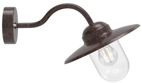 Nordlux - Venkovní nástěnná lampa LUXEMBOURG 1xE27/60W/230V IP54 hnědá/patina
