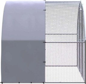 Venkovní klec pro kuřata 3 x 2 x 2 m pozinkovaná ocel 3095472