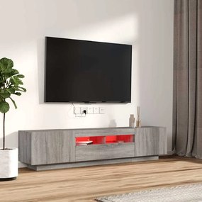 2dílný set TV skříněk s LED světly šedý sonoma kompozitní dřevo 3120168