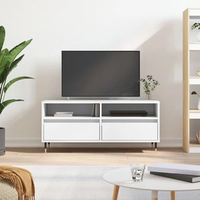 TV skříňka bílá 100 x 34,5 x 44,5 cm kompozitní dřevo