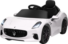Dětské elektrické auto AIYAPLAY 3+ let Maserati Gran Turismo Folgore s 2 výkonnými motory, 12V baterie, rychlost 3-5 km/h, dálkové ovládání 2.4G, svě…