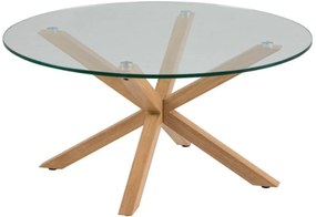 Scandi Skleněný konferenční stolek Skyline 82 cm