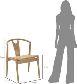 Designová jídelní židle Omolara II hnědá