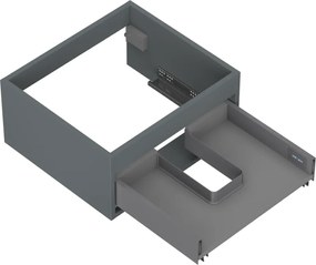 Mexen Box-A, závěsná skříňka 50 cm, 1 zásuvka, grafitová matná, 91AX0-0500-235-1-66
