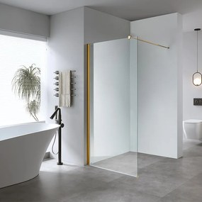 BPS-koupelny Sprchová zástěna Walk-in HYD-WI07 130 zlatá - bez vaničky
