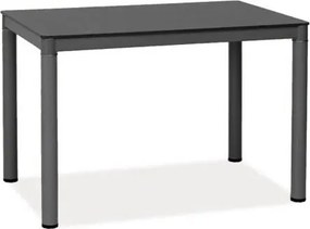 Casarredo - Komfort nábytek Jídelní stůl GALANT 60x100, kov/sklo, šedá