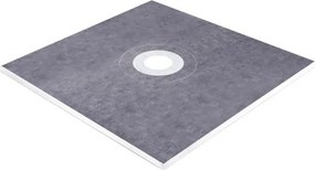 Vodotěsná sprchová souprava Vanička 121,9 × 121,9 cm s centrálním odtokem z PVC